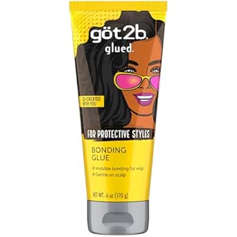 Amazon.com: got2b Glued Bonding Glue, 6 Fl Oz, Invisible Wig Glue with Long-Lasting Hold ...