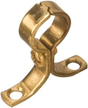 Brass Munsen Ring Pipe Clip (15mm) & Backplate M10 Thread - Pack of 2 ...