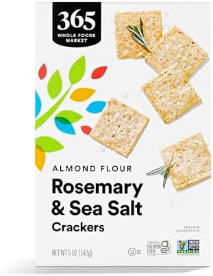 Amazon.com: 365 by Whole Foods Market, Almond Flour Sea Salt Crackers ...