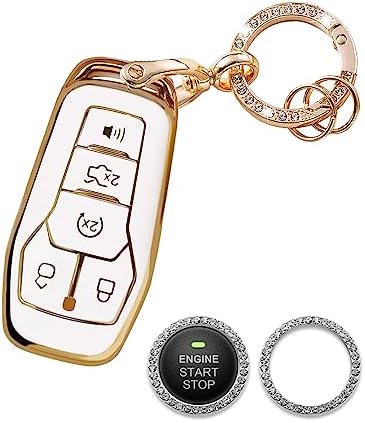 Amazon.com: Homaupt for Ford Key Fob Cover Compatible with Explorer ...