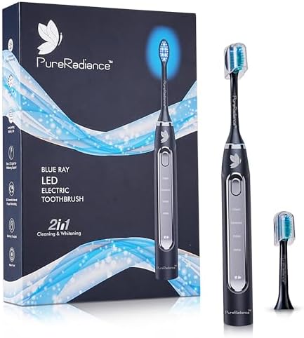 Amazon.com: PureRadiance LED Whitening Electric Toothbrush – Waterproof ...