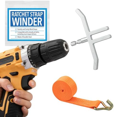 Amazon.com: Ratchet Strap Wrapper, Winder, Roller, Power Tool Drill ...