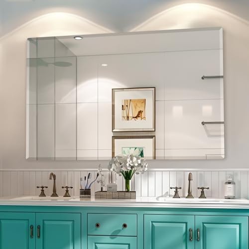 Amazon.com: Mirrorons Large Vanity Mirror 72" x 36", Bathroom Vanity ...