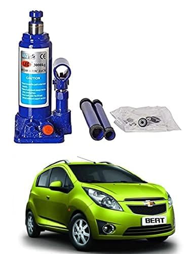 3 TON Hydraulic Bottle Car Jack Compatible for Chevrolet Beat,Blue ...