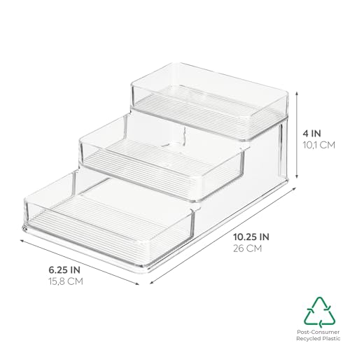 Snapklik.com : iDesign Recycled Plastic 3-Tier Stadium Spice Rack ...