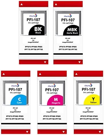 Amazon.com: PFI 107 130ml Ink Tank Compatible for Canon PFI-107 PFI-107MBK PFI-107BK PFI-107C ...