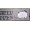 Amazon.com: Primitive Folk Art Sheep Happens Lamb Wood Sign : Home ...