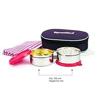 Buy Signoraware Midday Max Fresh Stainless Steel Lunch Box Set, 350ml ...