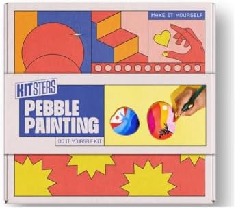 KITSTERS DIY Pebble Painting Kit | Rock Stone Painting Kit for Kids and ...