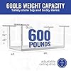 Amazon.com: SafeRacks 4 ft x 8 ft Overhead Storage Rack Adjustable 24 ...