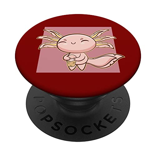 Bubble Tea Firefly Axolotl Pet Boba Kawaii Pastel Anime PopSockets ...