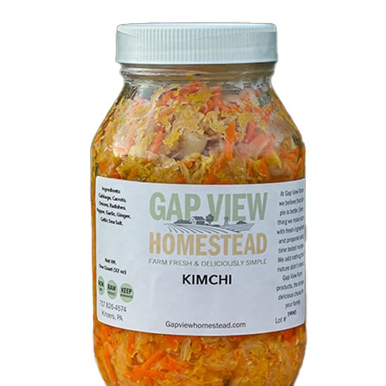 Amazon.com: Raw Kimchi | 32 Oz Quart | 100% Raw Lacto-fermented ...
