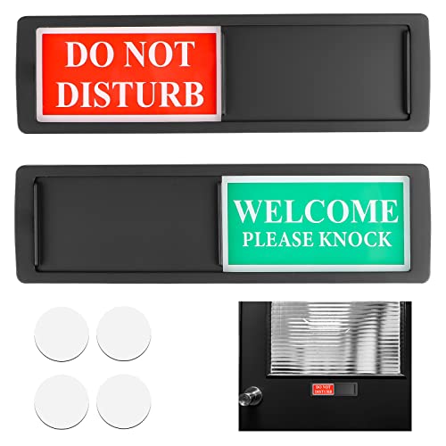 Do Not Disturb Door Sign 2 Pcs,RUNEAY Privacy Sign with Magnet,Do Not ...