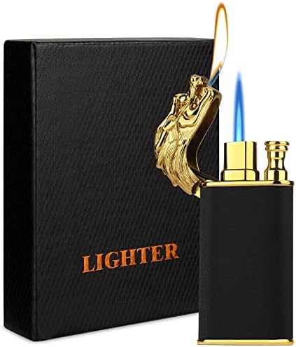 Amazon.com: Cool Dragon Dual Flame Lighter - Outdoor Windproof Torch ...