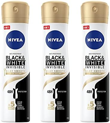 Amazon.com : NIVEA Black & White Invisible Fresh Deodorant Spray, 150ml ...