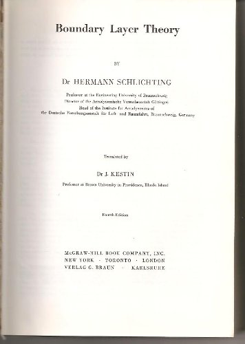 Boundary layer theory (McGraw-Hill series in mechanical engineering) | Amazon.com.br