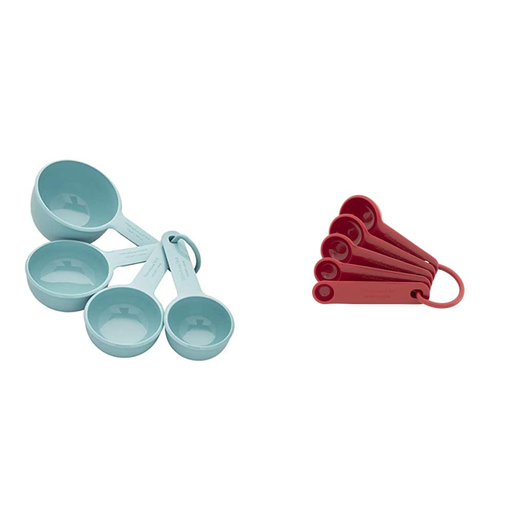 Amazon.com: KitchenAid Measuring Cups, Set Of 4, Aqua Sky and ...