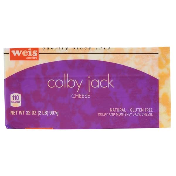 Amazon.com: Weis Quality, Cheese Colby Jack Bar, 32 Ounce : Grocery ...
