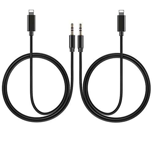 Amazon.com: Aux Cord for iPhone 13 14, 2 Pack 3.3ft [Apple MFi ...