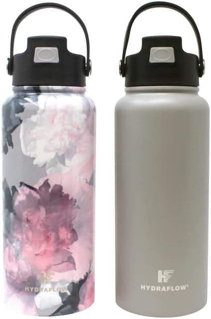 Amazon.com: Hydraflow Hybrid 34-oz Double Wall Stainless Steel ...