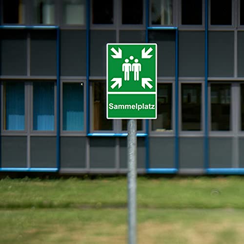 XXL Sammelplatz Schild 30 x 40 cm aus stabiler PVC Hartschaumplatte 5 ...