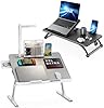 Amazon.com: Laptop Bed Tray Desk with LED Desk Lamp, SAIJI Adjustable ...