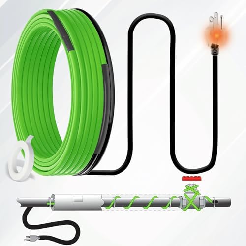 MAXKOSKO 20 Feet Pipe Heat Cable for Water Pipe Freeze Protection, Self ...