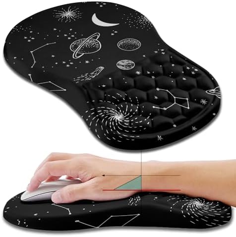 Amazon.com: Hokafenle Ergonomic Mouse Pad Wrist Support, Wrist Rest ...