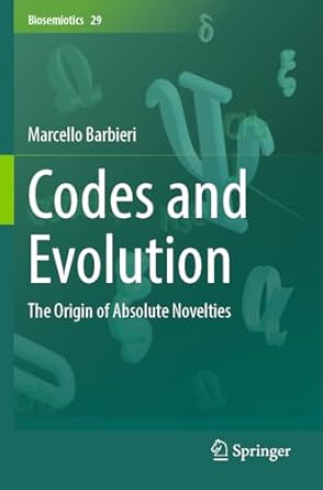Amazon.com: Codes and Evolution: The Origin of Absolute Novelties ...