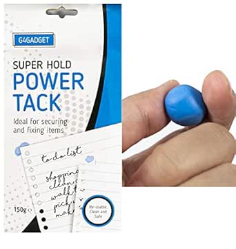 Amazon.com: 5 x Large-Pack 150gm Strong Reusable Blue Sticky Tack ...