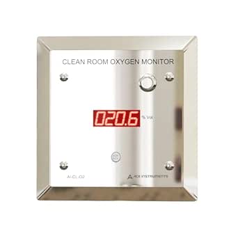 Clean Room Oxygen Monitor (Range: 0 to 25%) for Pharmaceuticals Clean ...