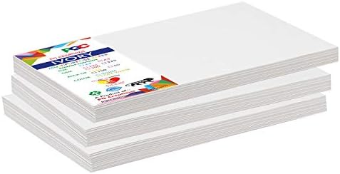 PG Creations Ivory Sheets A4 for Drawing, 8.3x11.7 Inch, A4 Size, Smooth Finish, 225 GSM, White ...
