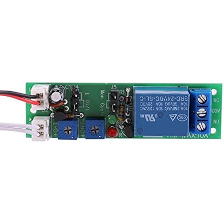 Amazon.com: DC 12V/24V Adjustable Cycle Time Delay Relay Module, Delay On/Off Timer Delay Switch ...
