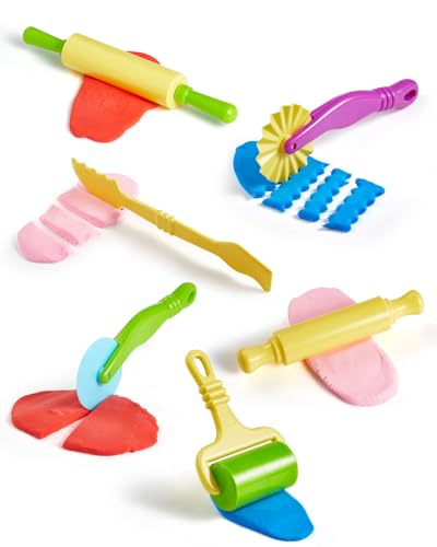 Lictin Playdough Tools and Cutters, 44 Pcs Play Dough Tools Playdough ...