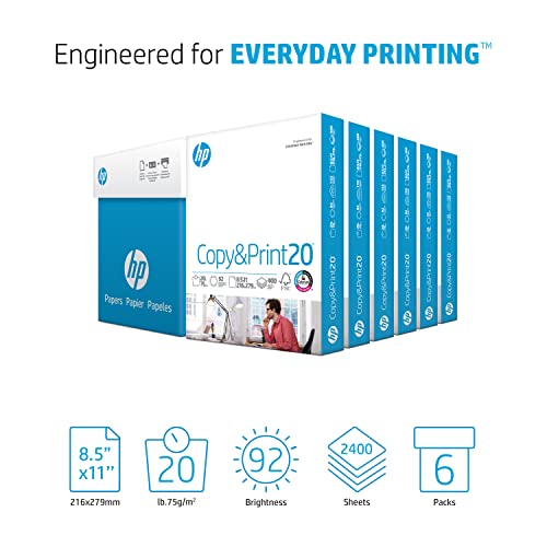 Snapklik.com : HP Printer Papers 8.5 X 11 Paper Copy &Print 20 Lb 6 ...