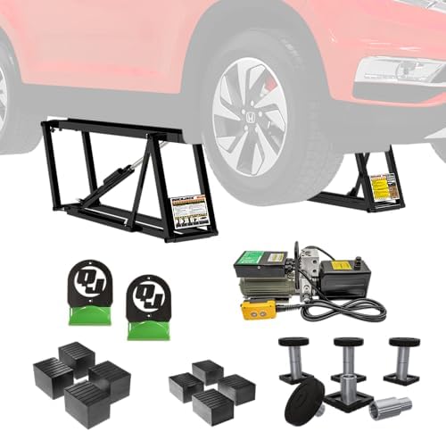 Amazon.com: Albott Portable Car Lift, Capable of Lifting 5000 LBS Quick ...