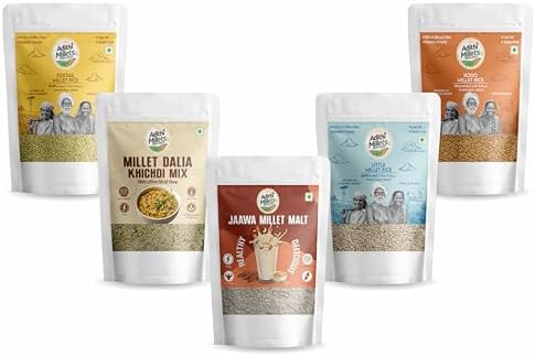 Adithi Combo Trial Mix Pack of 5 (450g) - 3 Millets (Foxtail, Kodo ...