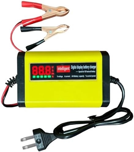 Amazon.com: FASTAGEI 6-Amp Battery Charger, 12V 6A Lead Acid Portable ...
