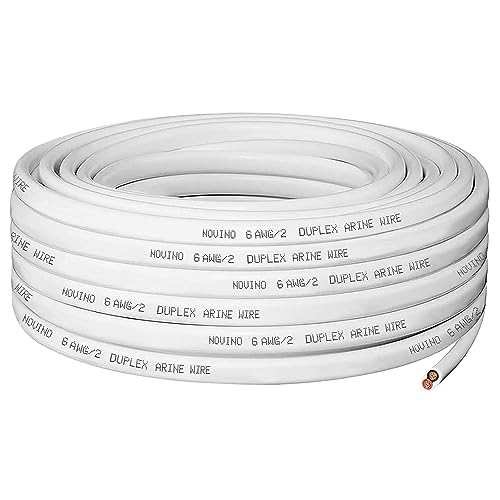 Snapklik.com : 6 Gauge Marine Wire,10ft 6 AWG Duplex Maine Grade Wire ...
