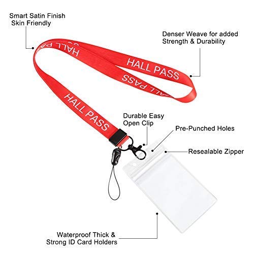 Snapklik.com : Melife 6 Pack Hall Pass Lanyards, School Passes For ...