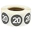 Amazon.com : Blue Number 2 Stickers 0.75 Inch 500 Labels On A Roll ...