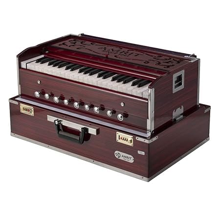 42 keys 9 STOPPER Folding Portable Harmonium,bass-male 2 line reed with ...