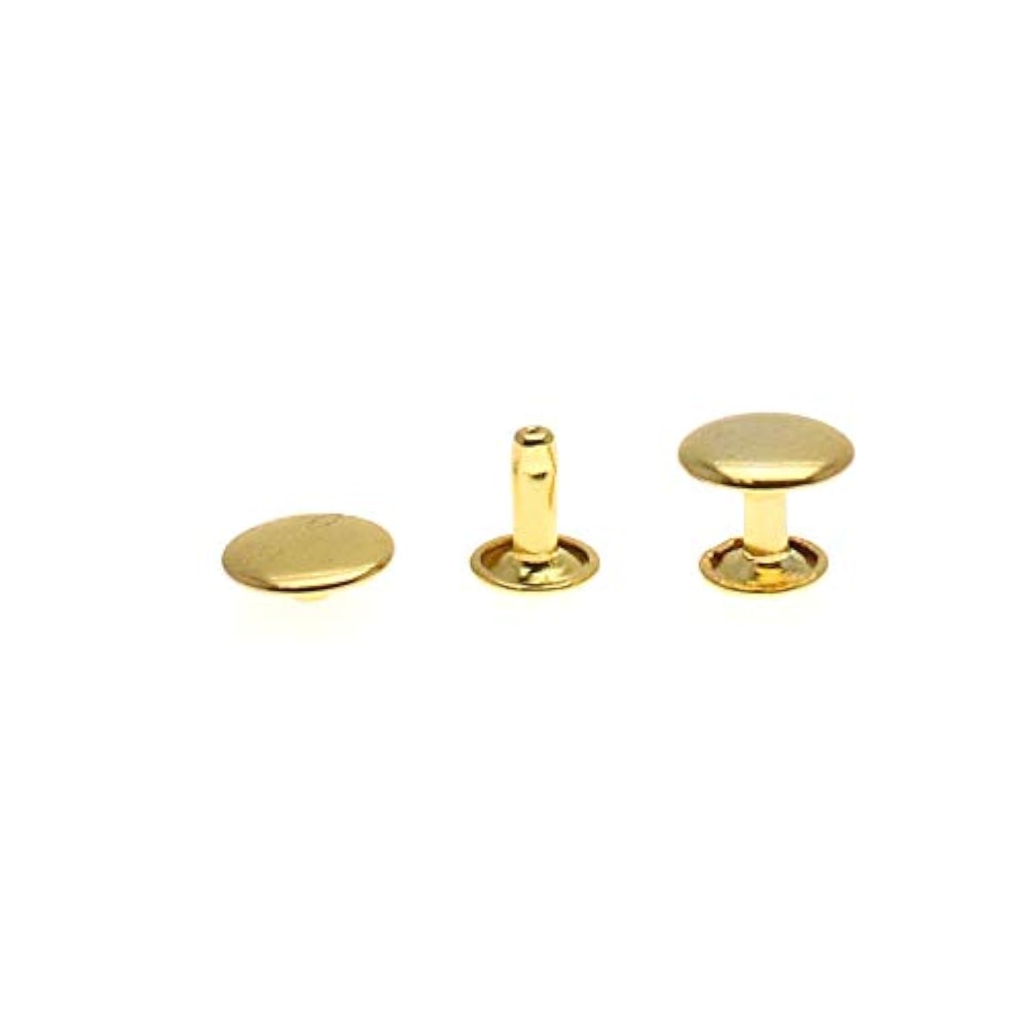 Snapklik.com : 100pcs/set Metal Double Cap Rivets Stud Rapid Rivets ...