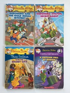 Geronimo Stilton (4 Book Set) Geronimo and the Gold Medal Mystery ...