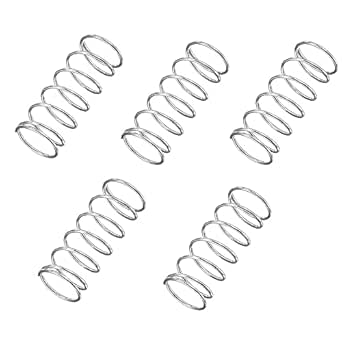TA-VIGOR 5Pcs Compressed Spring, 10mm OD,0.7mm Wire Size,25mm Free ...