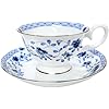 Amazon.com | LE POTOCIO Bone China tea cups and saucers, Bone China Tea Coffee Cup and Saucer ...