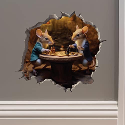 Amazon.com: Baker Mouse in Mouse Hole Decal - Mouse Hole 3D Wall ...
