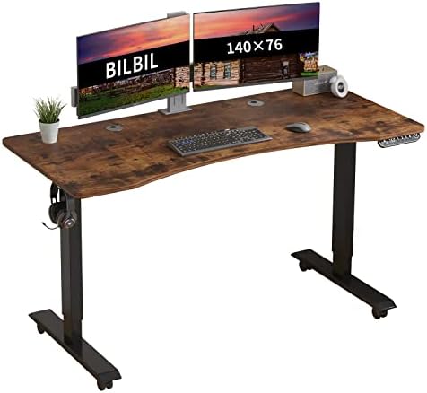 Amazon.com: Radlove Electric Height Adjustable Standing Desk, 55'' x 30 ...