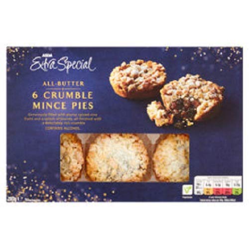 Amazon.com: ASDA Extra Special 6 All-Butter Crumble Mince Pies ...