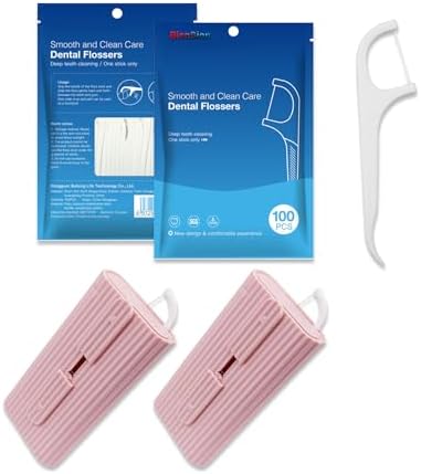 Amazon.com : Bajilife Dental Floss Pick Dispenser, 88 Count Flosser ...